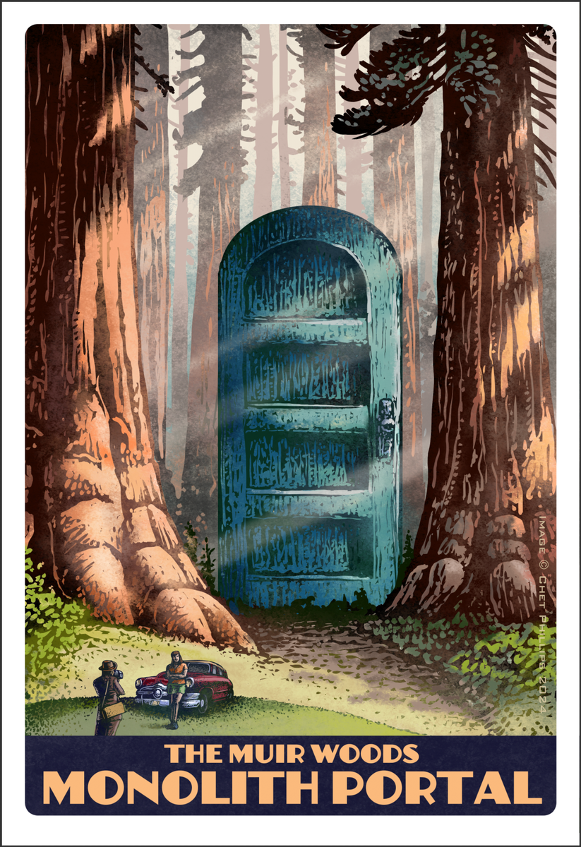 Monolith Portal 13 x 19 Roadside Oddities print – ChetArt