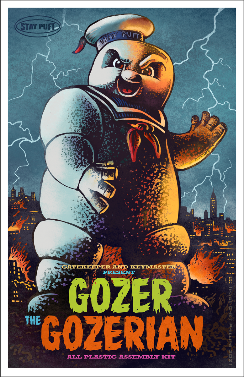 Gozer the Gozerian Model Box Art 11 x 17 limited edition print (50 ...