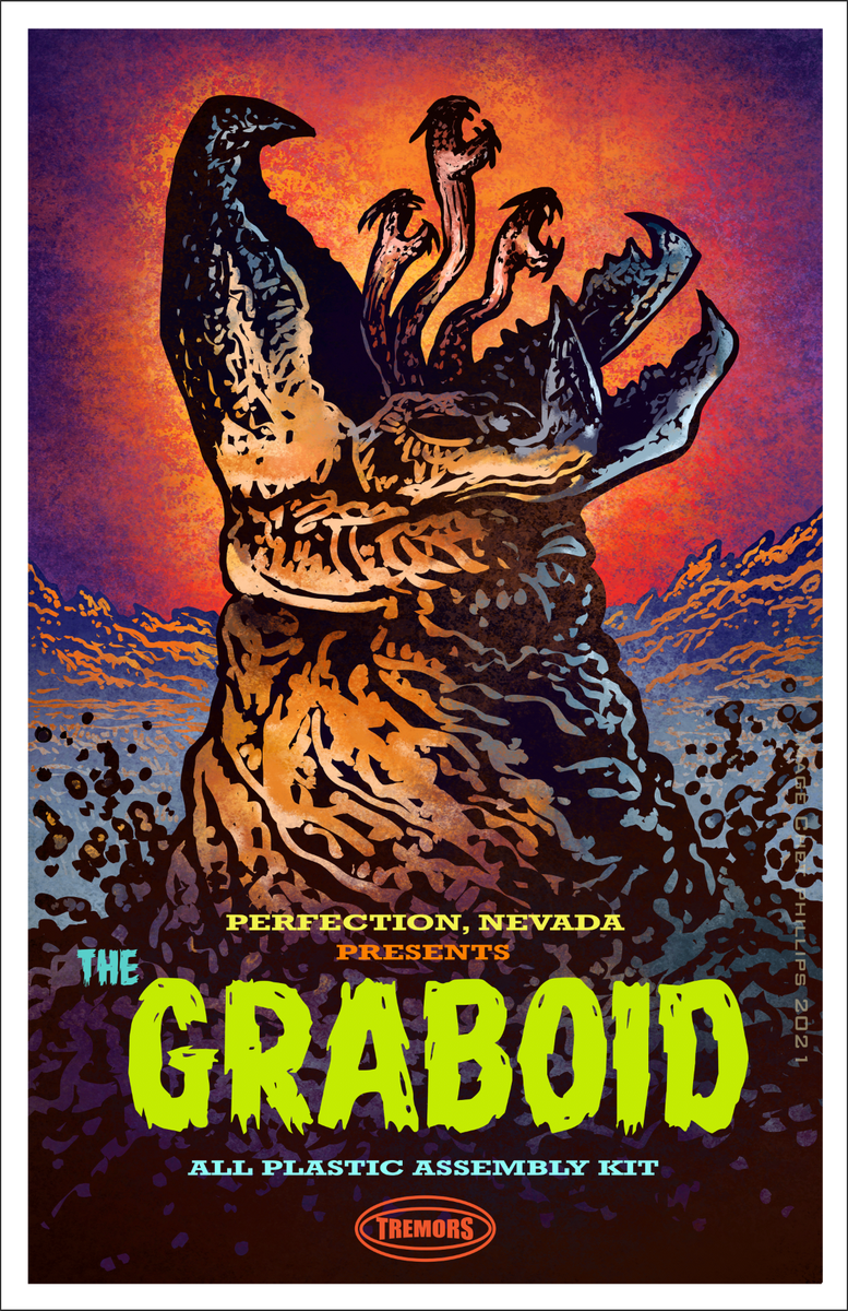 Graboid Model Box Art 11 x 17 limited edition print (50) – ChetArt